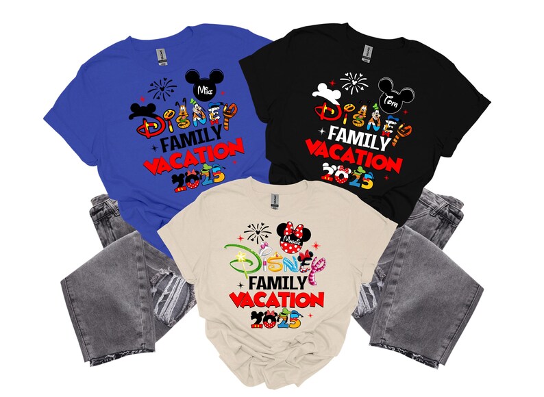 Camisetas personalizadas de Disney Family Vacation 2026, camisetas a ...