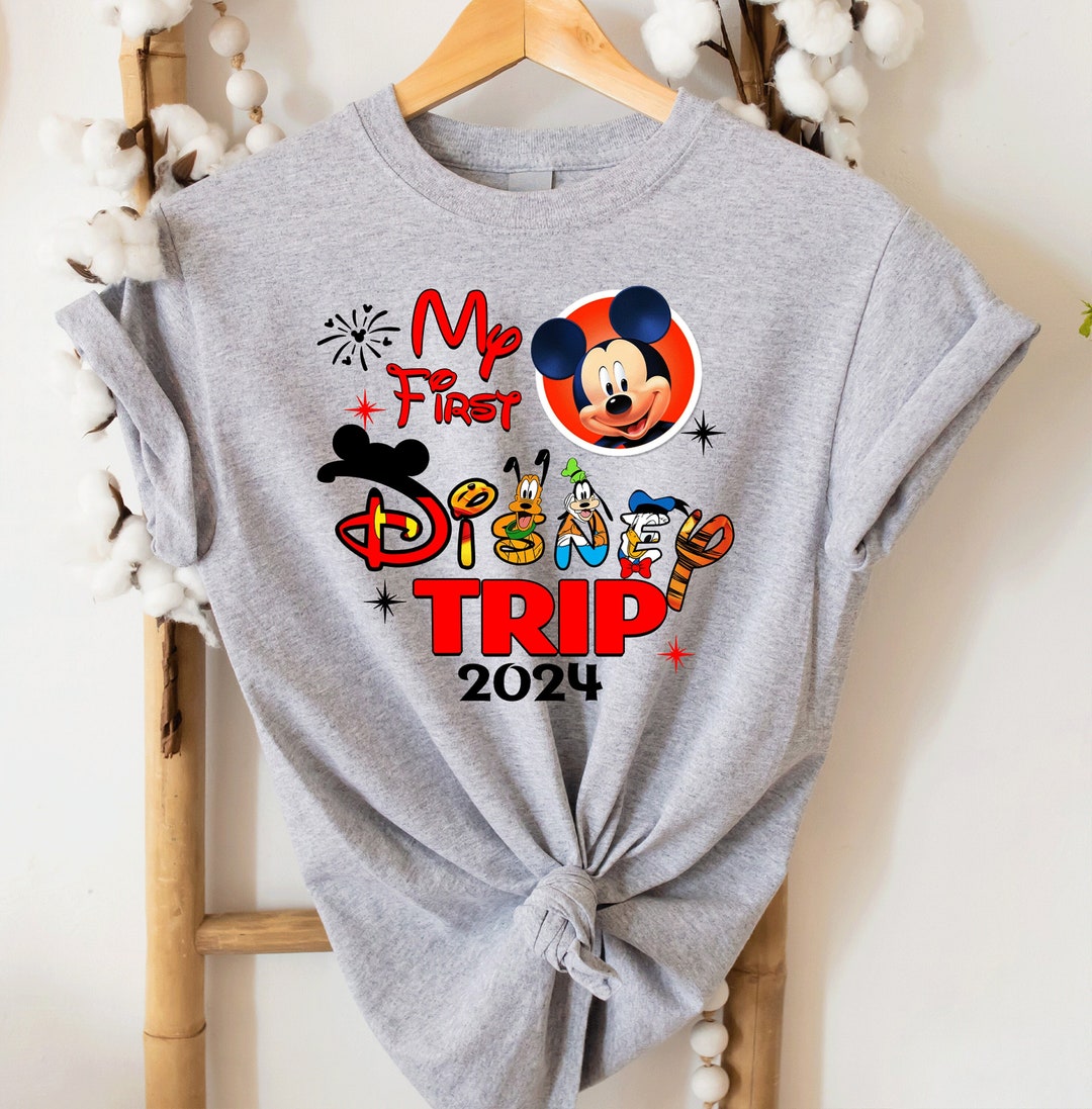 My First Disney Trip Shirt, My First Disneyworld Trip 2024, First ...