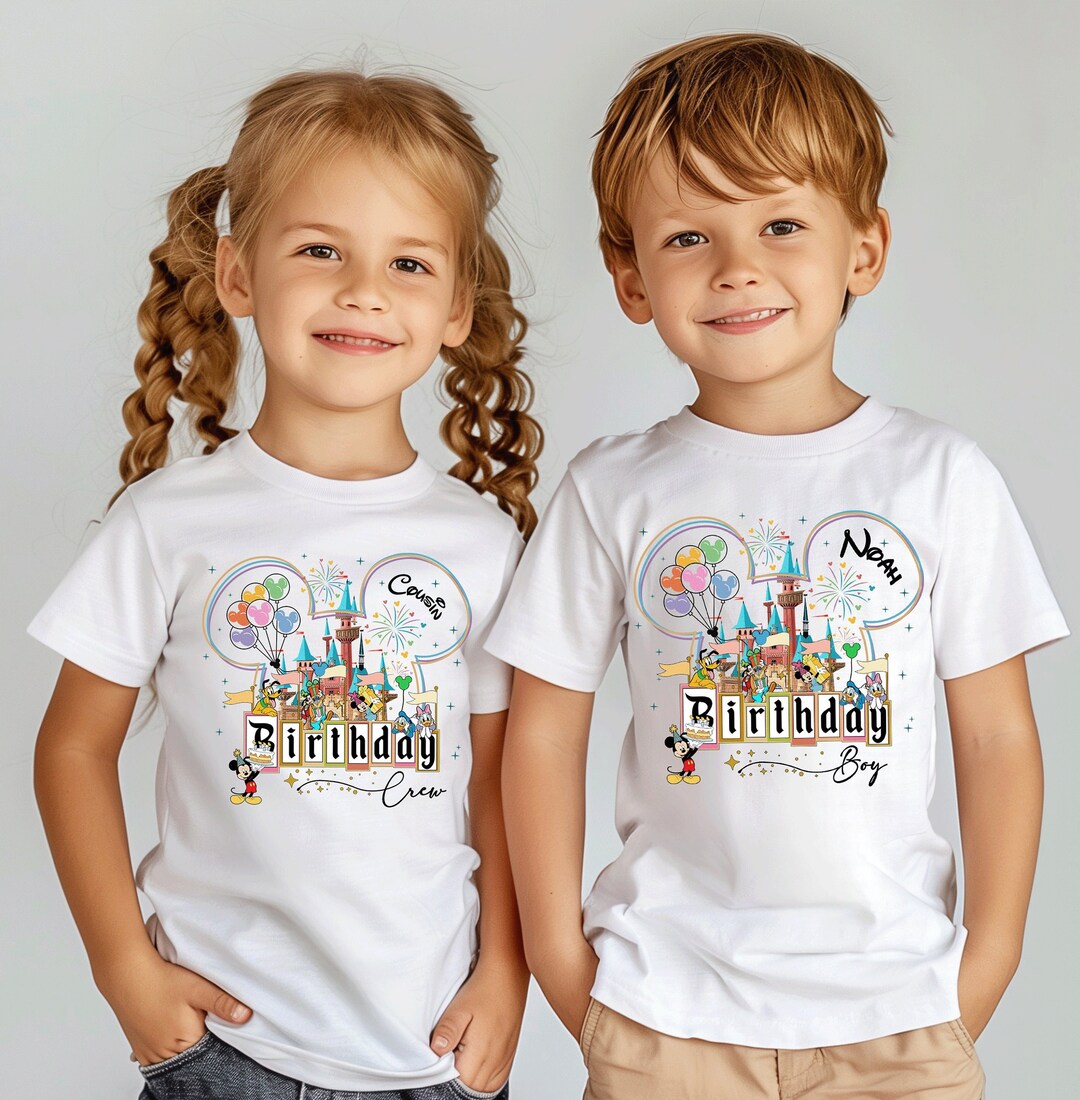 Personalized Disney Family Birthday Shirts, Disney Birthday Squad ...