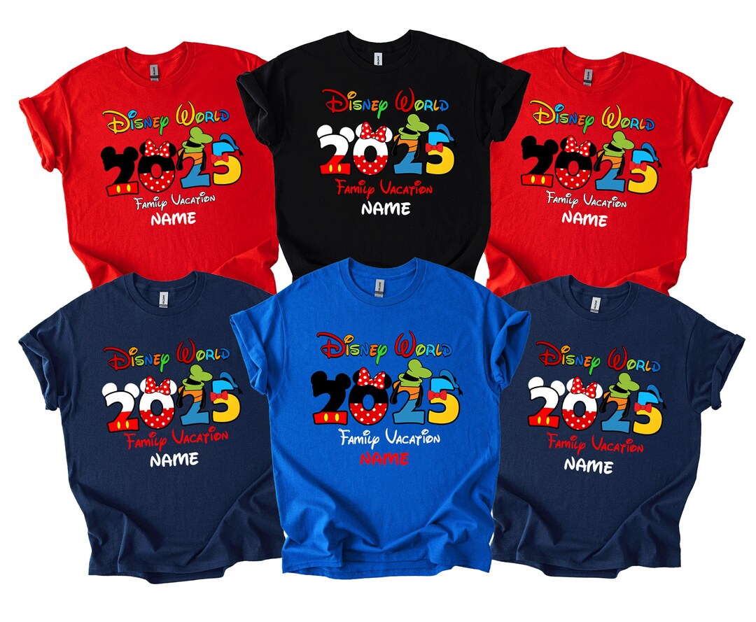 Personalized Disney World 2026 Family Vacation T-shirts D278 - Etsy
