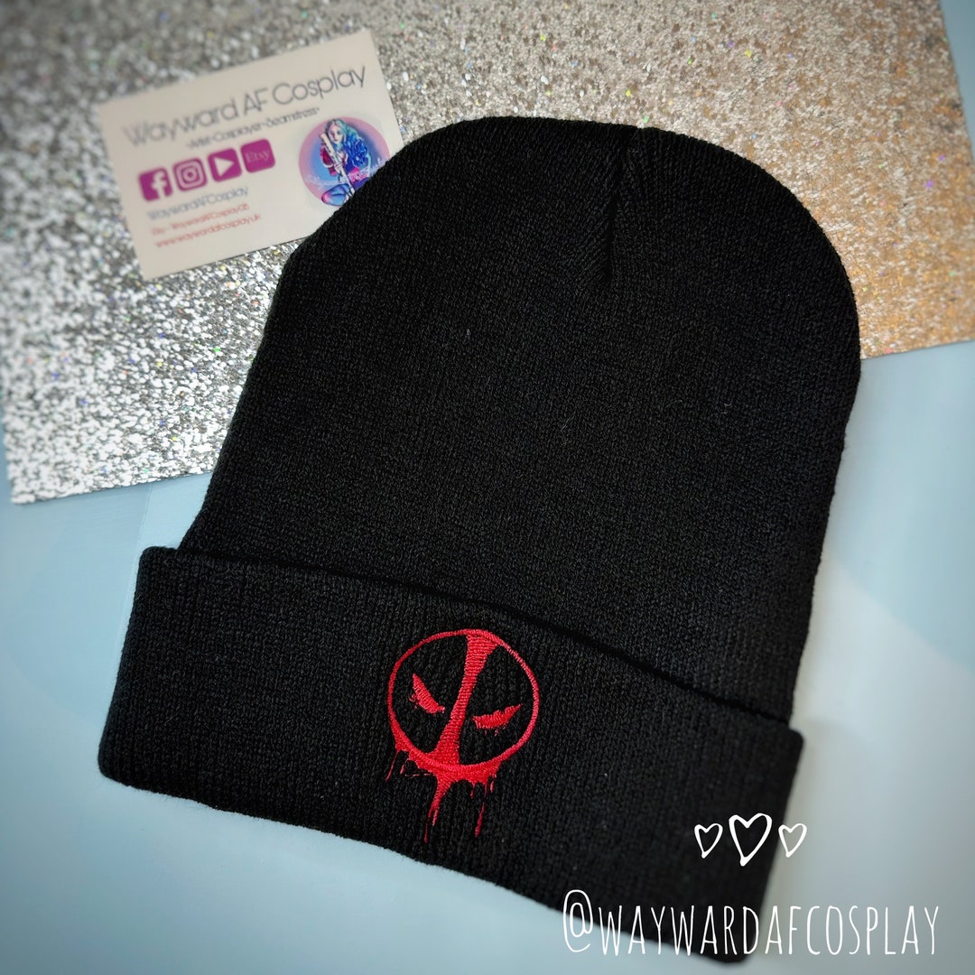 Deadpool Embroidered Beanie Hat - Etsy