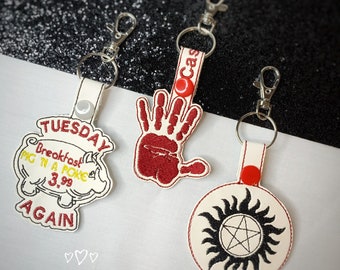 Supernatural Inspired Keychain - Etsy