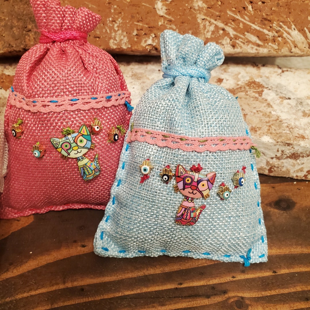 Handmade Lavender Pouches for Drawers Odor Control Wedding Favors ...