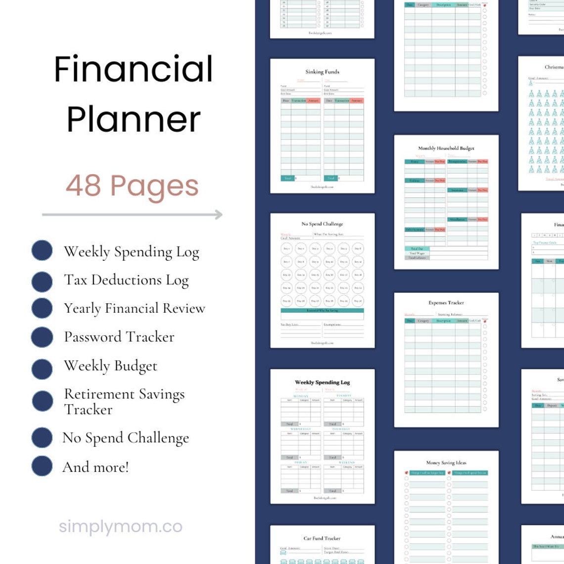 Financial Planner Printable PDF, Budget Planner Printable, Budgeting ...