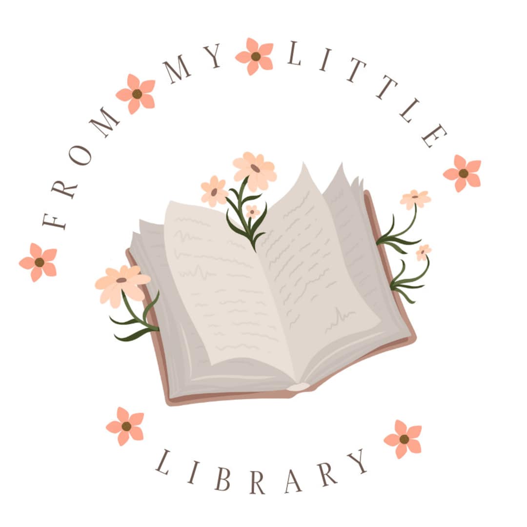 From My Little Library Sticker, Book Stickers, Daisy Flowers, Pink ...