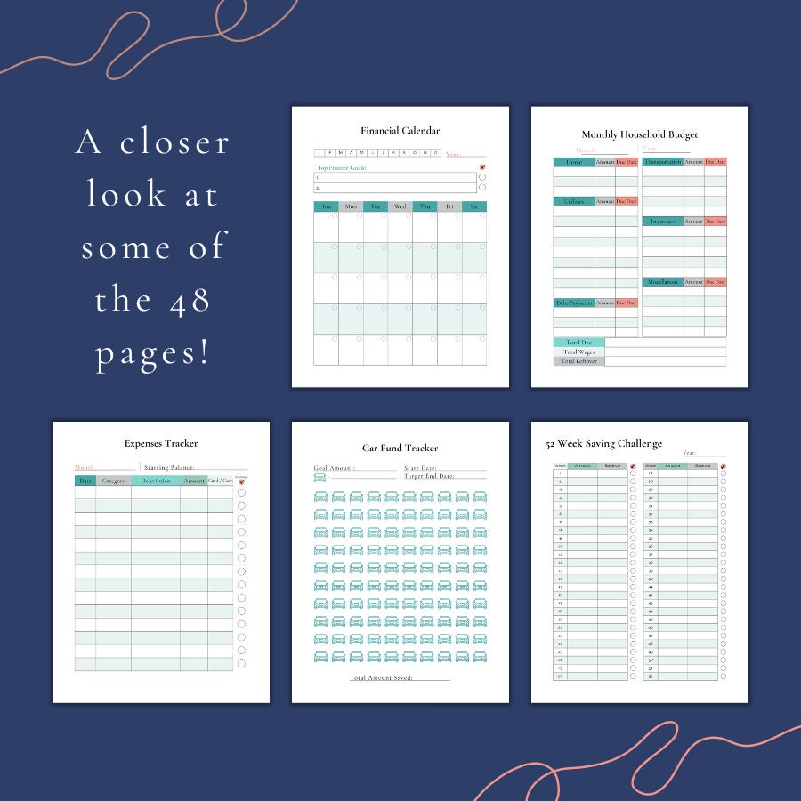 Financial Planner Printable PDF, Budget Planner Printable, Budgeting ...