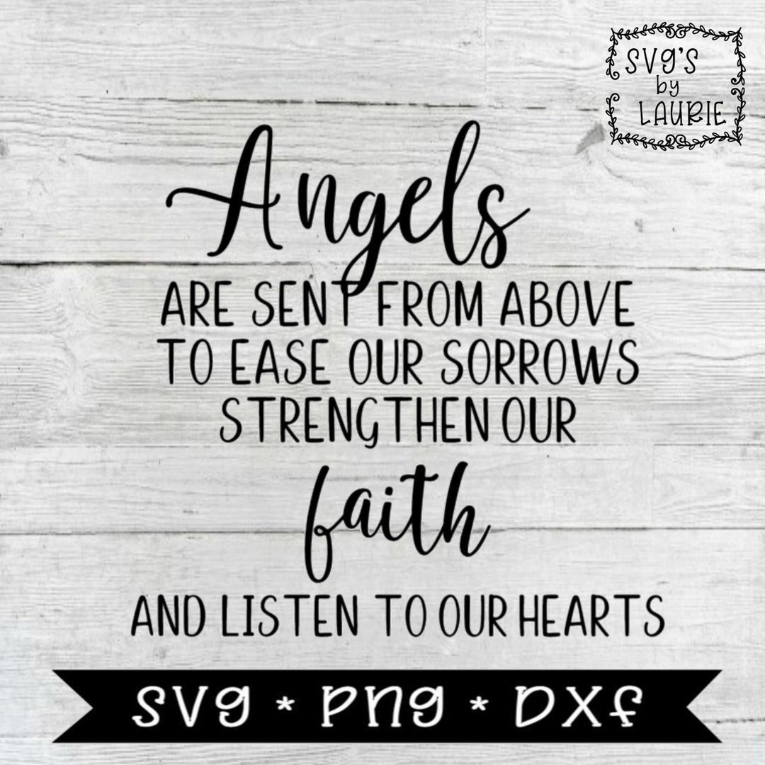 Angels Are Sent From Above SVG Angels SVG Faith SVG - Etsy