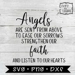 Angels Are Sent From Above SVG - Angels SVG - Faith SVG - Heaven Svg ...