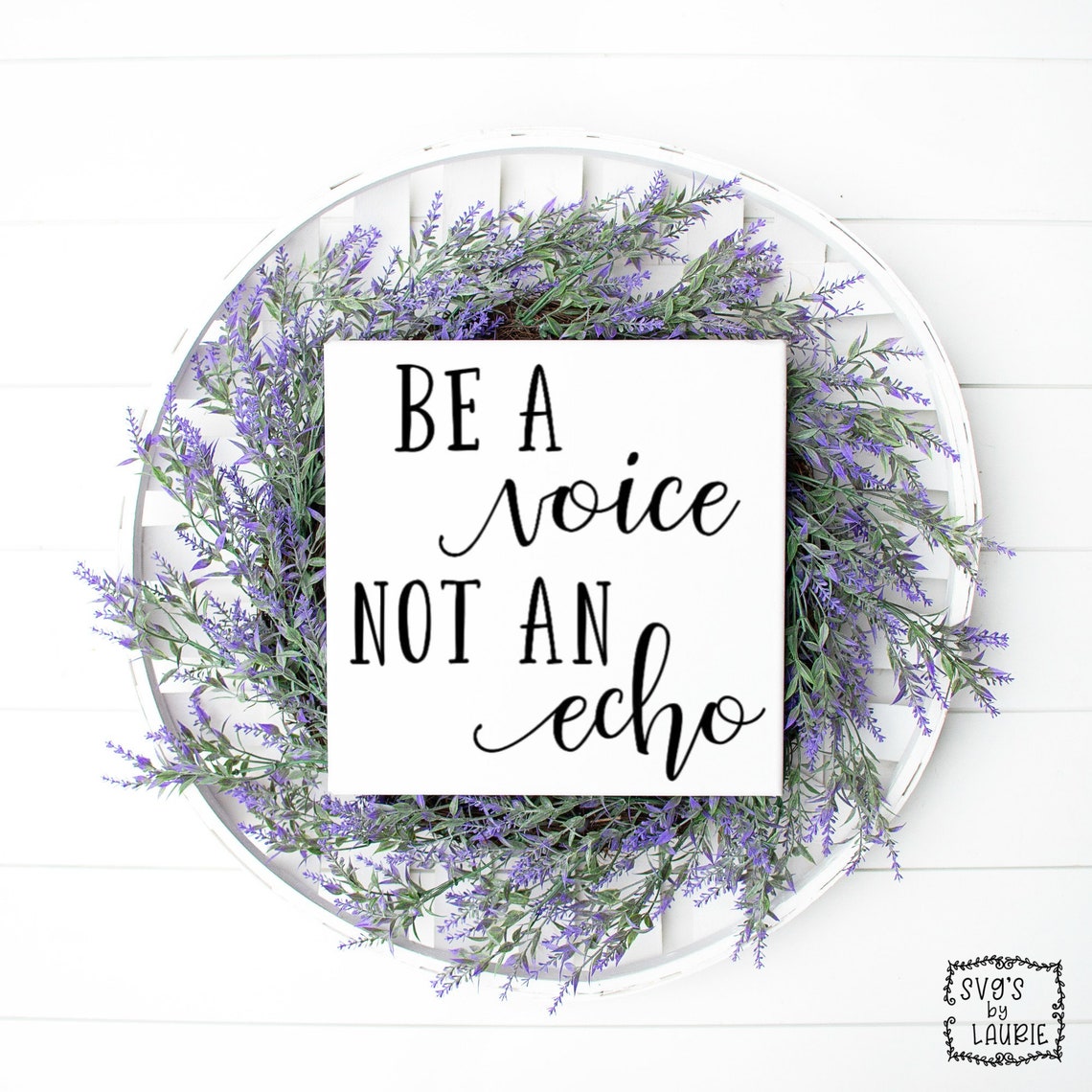 Be a Voice Not an Echo SVG Faith SVG Inspirational Svg - Etsy
