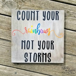 Count Your Rainbows Not Your Storms SVG - Faith SVG - Inspirational SVG ...
