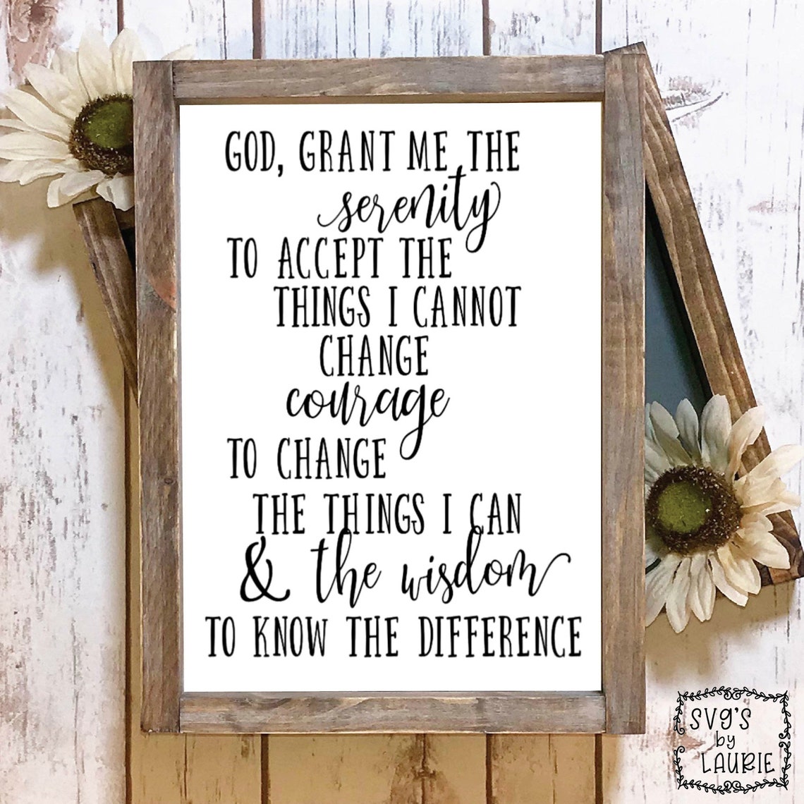 God Grant Me Serenity Svg Serenity Prayer Svg Faith Svg Etsy