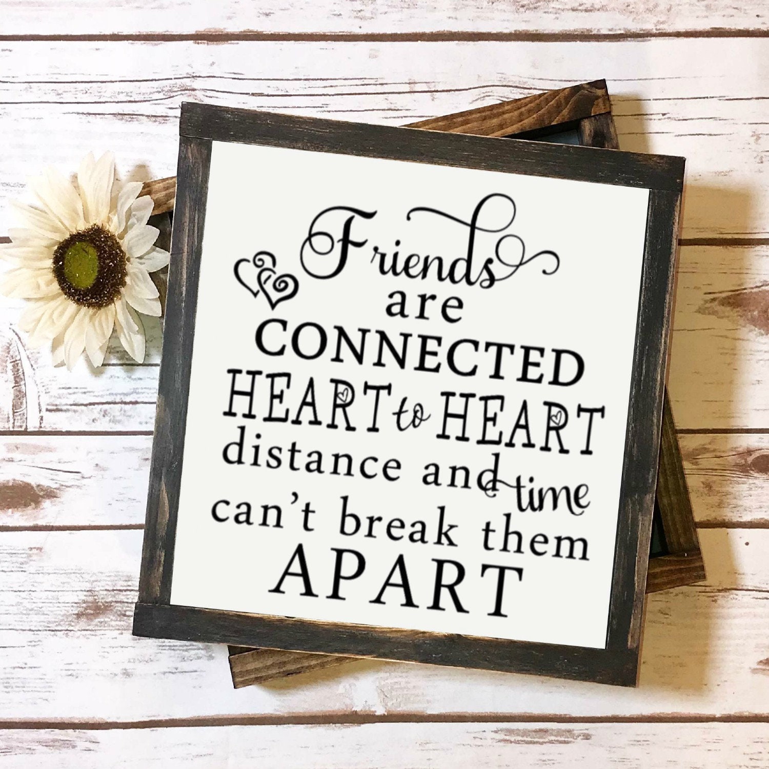 Friends are connected heart to heart SVG Friends SVG BFF | Etsy