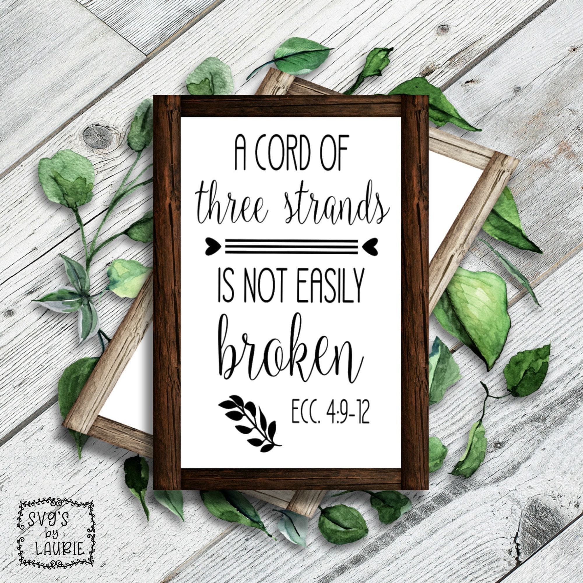 A Cord of Three Strands SVG Truest Friend SVG Wedding SVG - Etsy