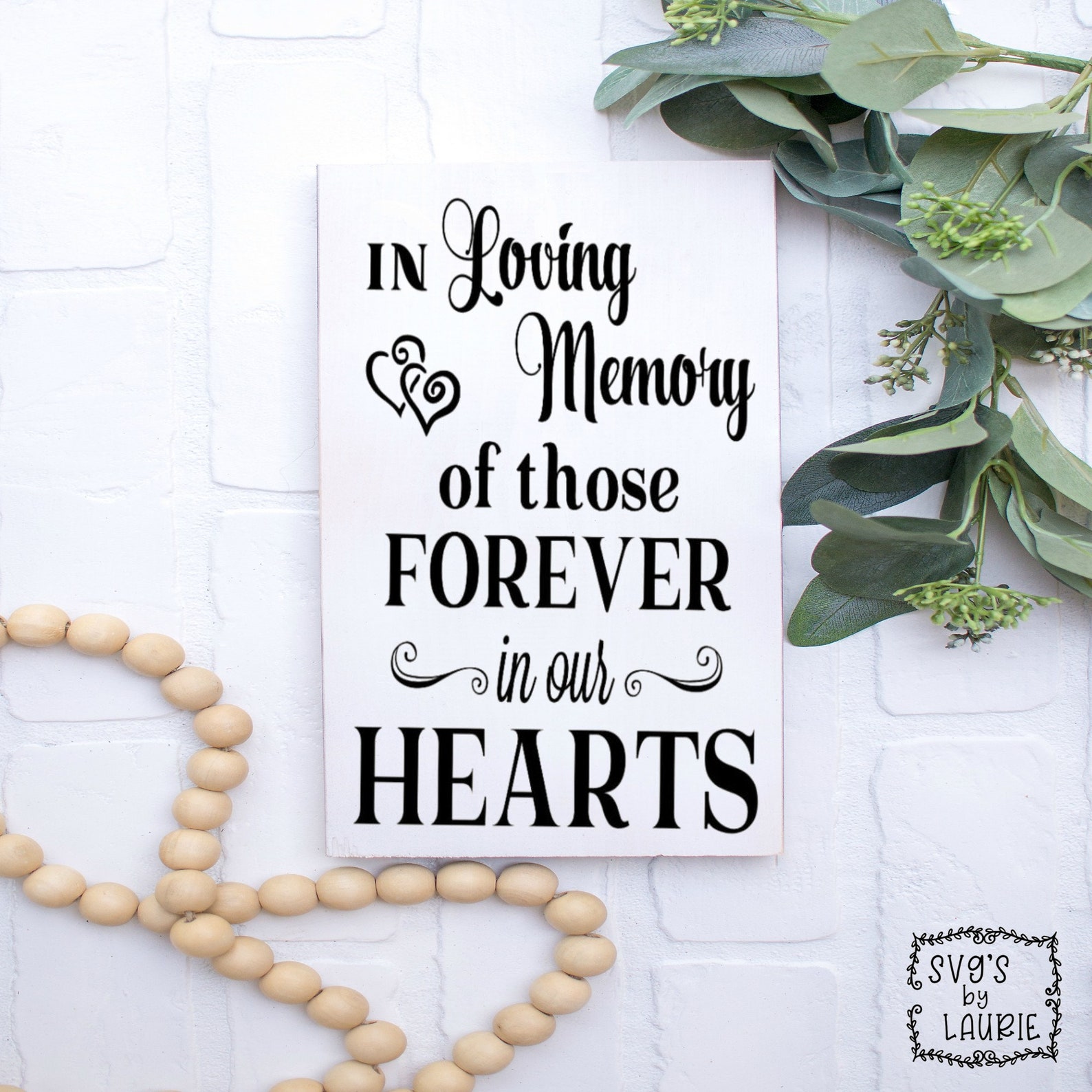 In Loving Memory SVG / Digital Cut File / Memorial Wedding - Etsy