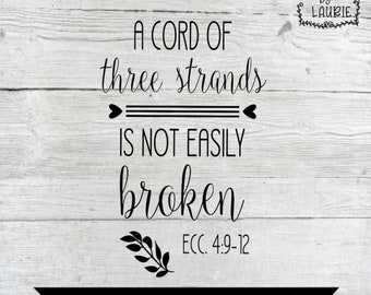 Three Strands Svg - Etsy