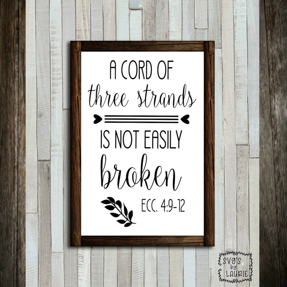A Cord of Three Strands SVG Truest Friend SVG Wedding SVG - Etsy