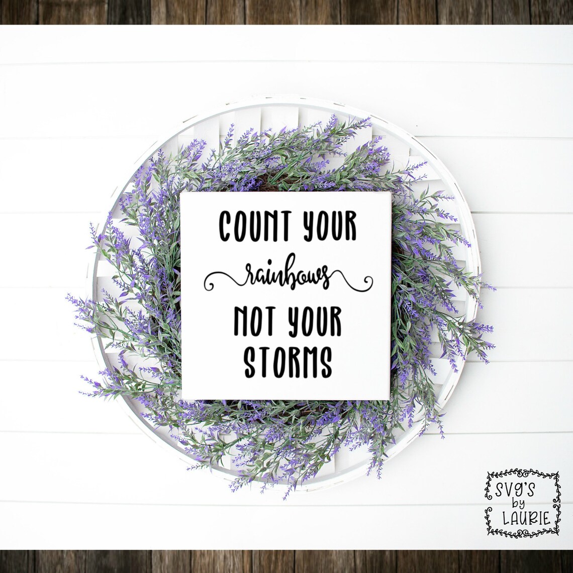 Count Your Rainbows Not Your Storms SVG Faith SVG - Etsy