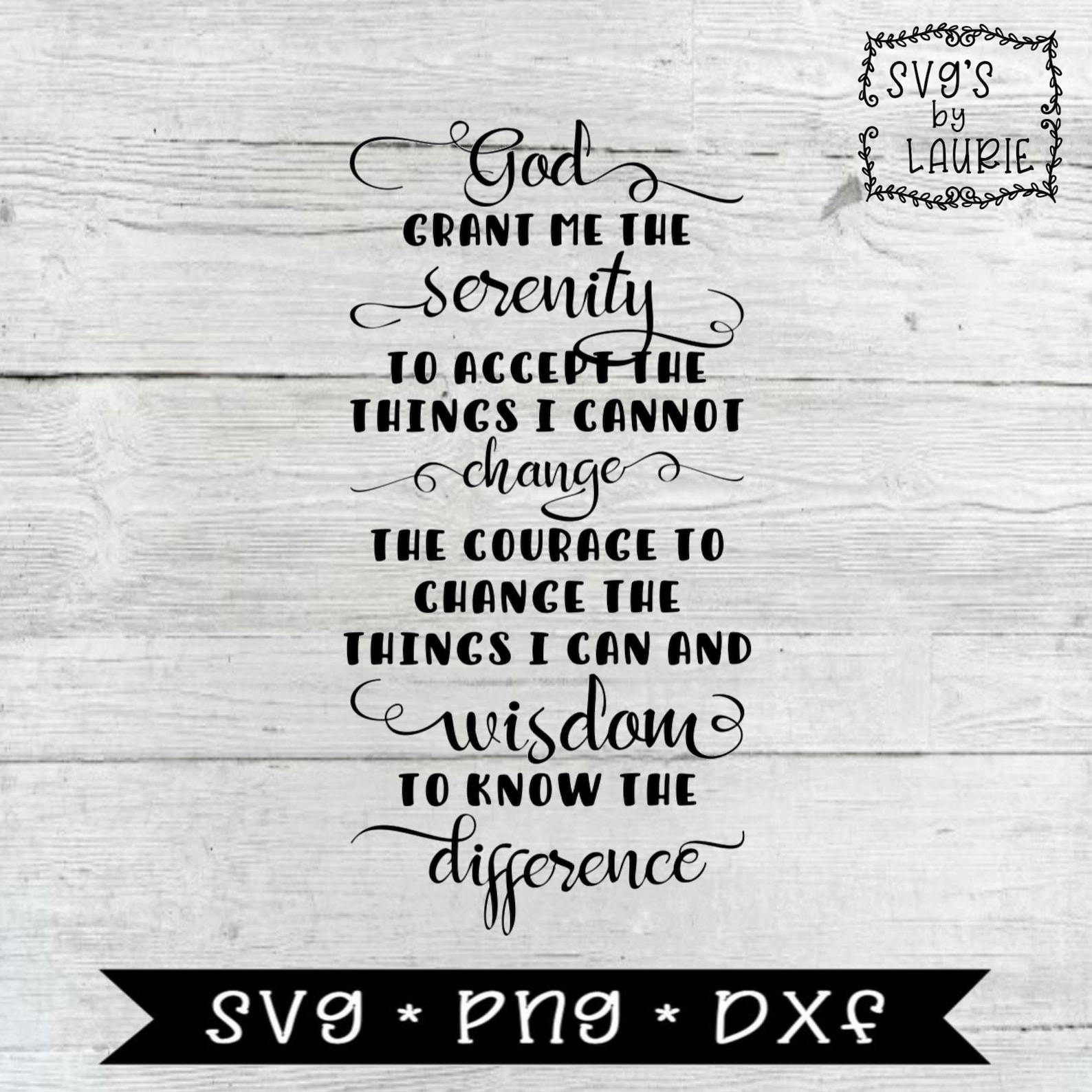 God Grant Me Serenity SVG / Serenity Prayer SVG / Faith SVG ...