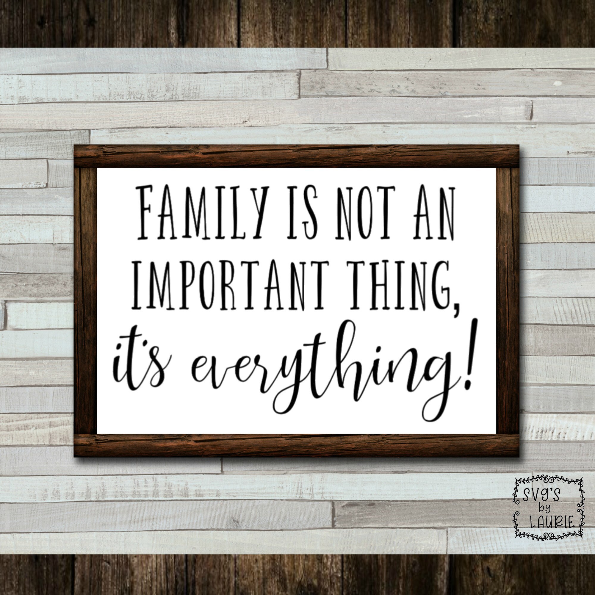 Family is Not an Important Thing It's Everything SVG - Family is ...