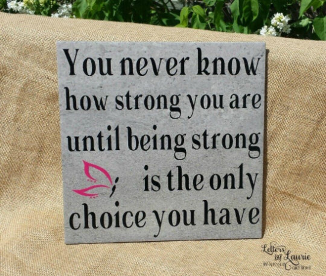 Strong is the Only Choice SVG - Faith SVG - Inspirational SVG - Semi ...