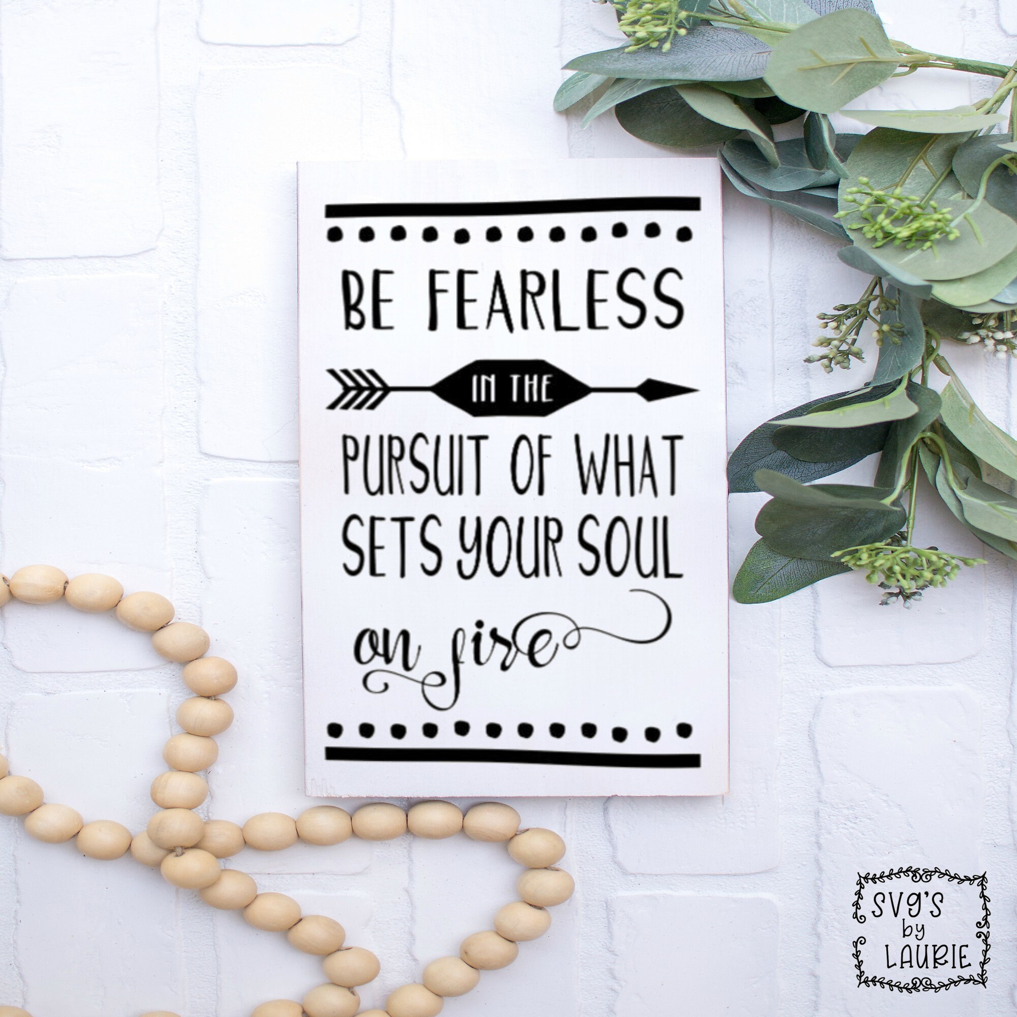 Be fearless SVG Inspirational SVG Believe SVG Set your | Etsy