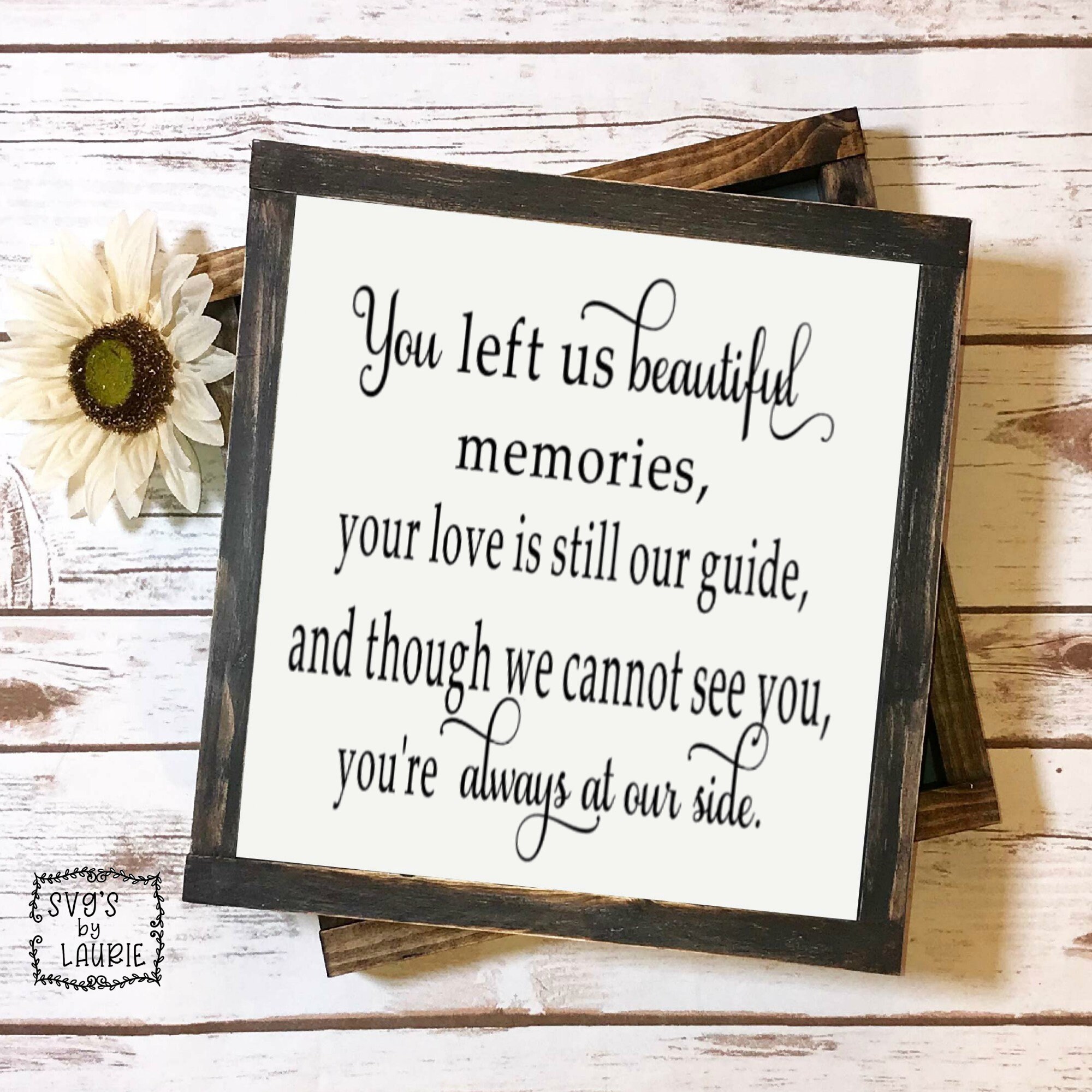 Beautiful memories SVG Loving Memory SVG Angel Quote svg | Etsy