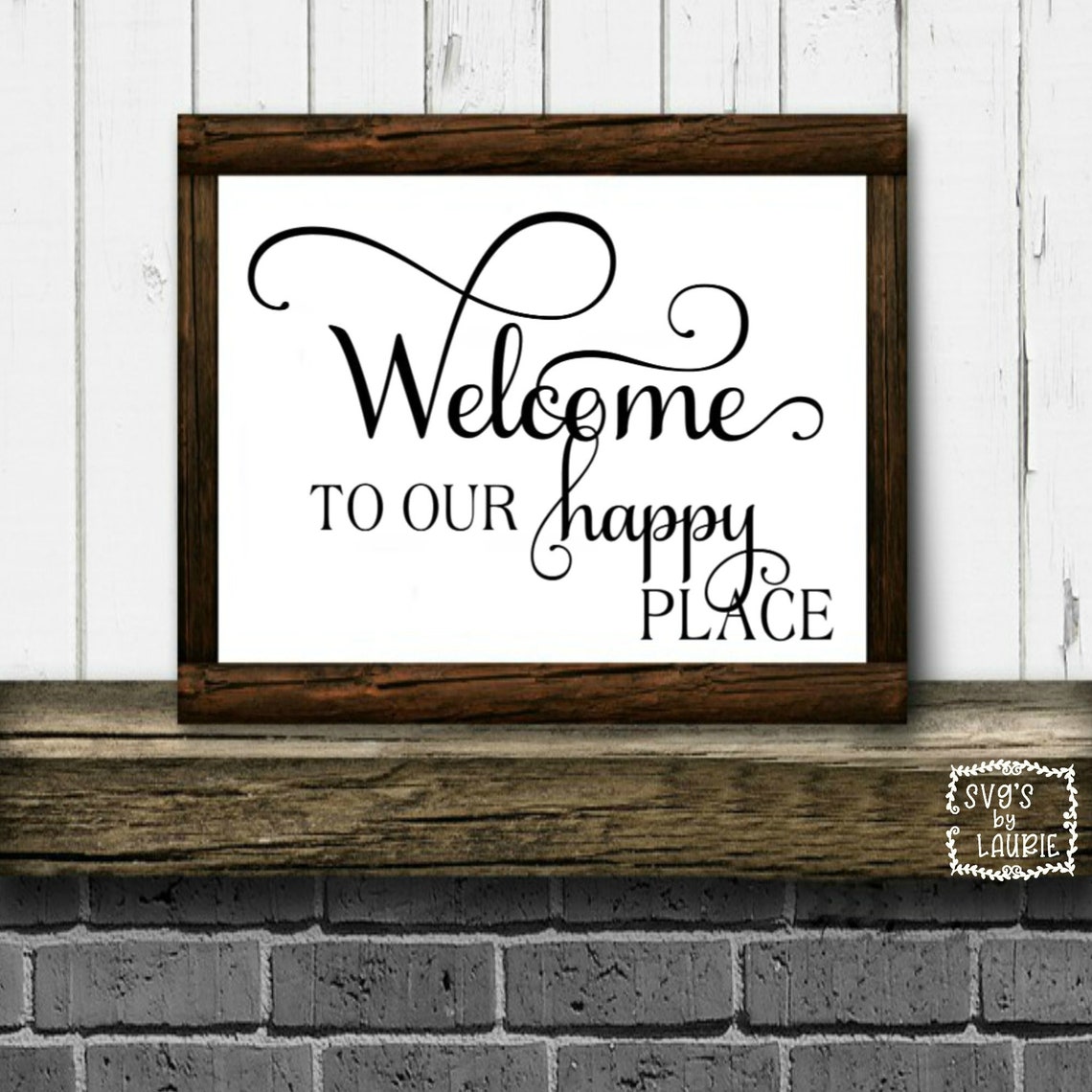Welcome to Our Happy Place SVG Family SVG Home SVG - Etsy