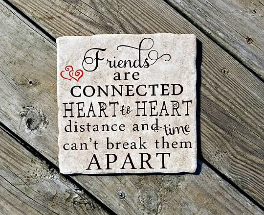 Friends are connected heart to heart SVG Friends SVG BFF | Etsy