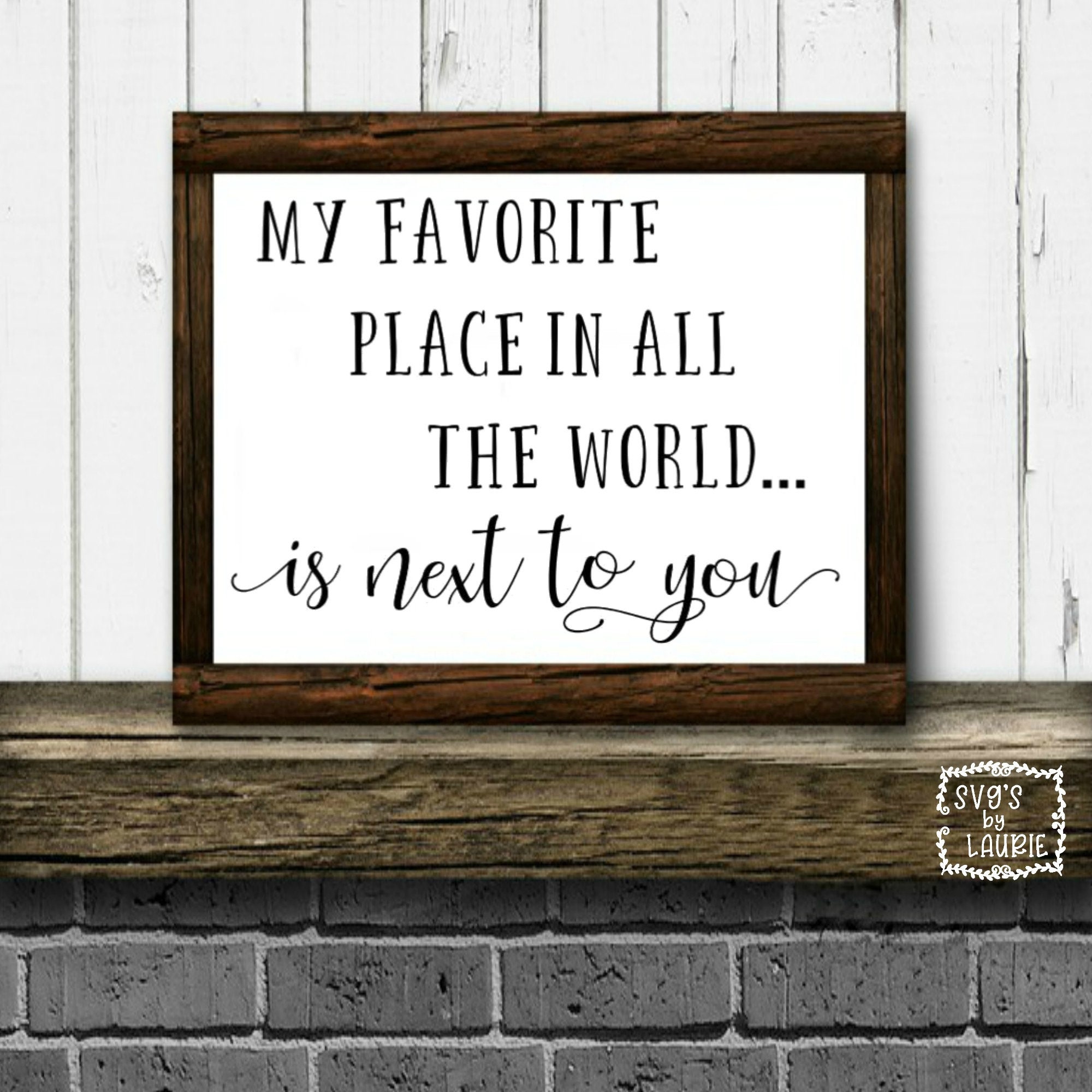 My Favorite Place in the World SVG Above the Bed SVG Next - Etsy