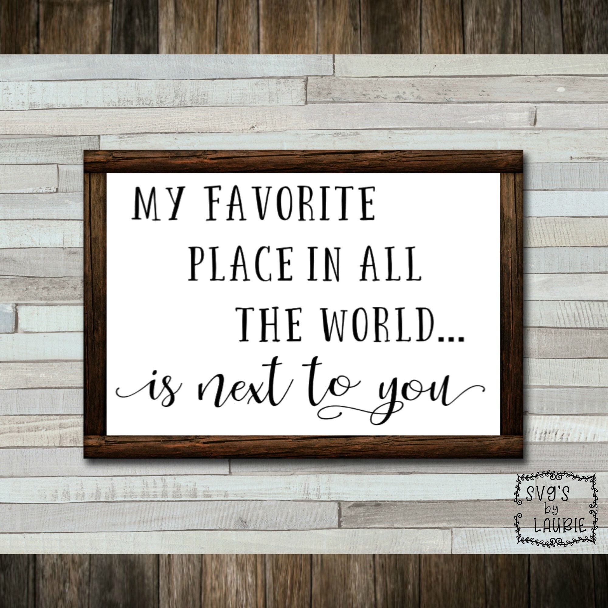 My Favorite Place in the World SVG Above the Bed SVG Next - Etsy