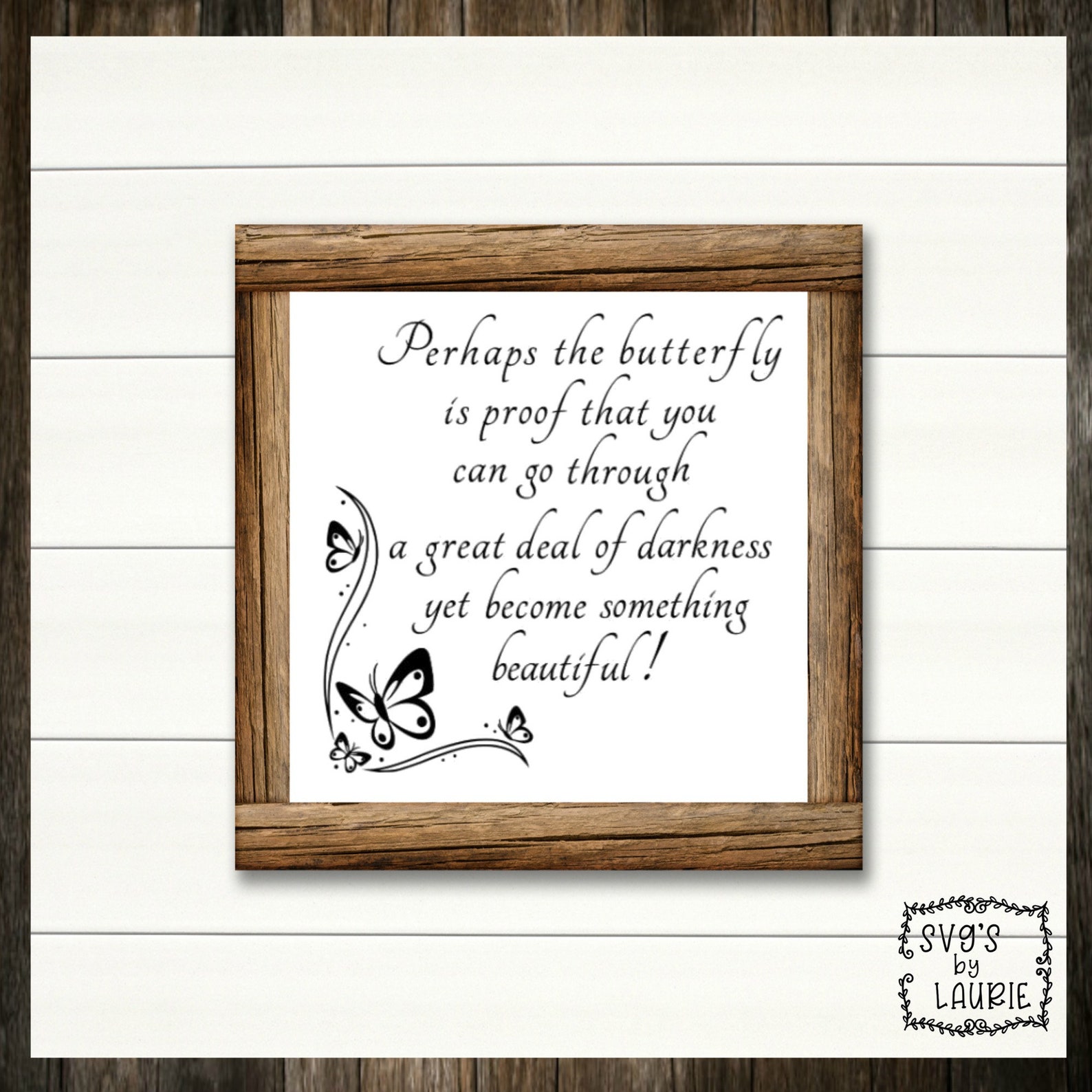 Butterfly is Proof SVG / Digital Cut File / Faith SVG / - Etsy