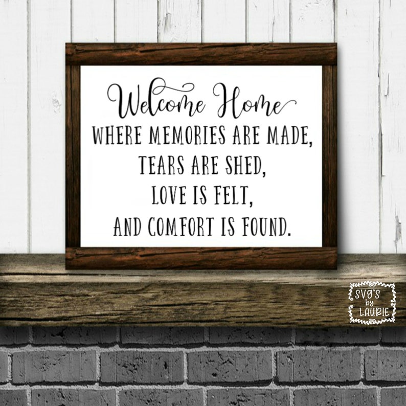 Welcome Home SVG Family SVG mom and Dads House - Etsy