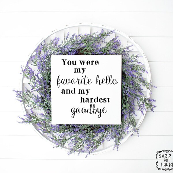 Hardest Goodbye - Etsy