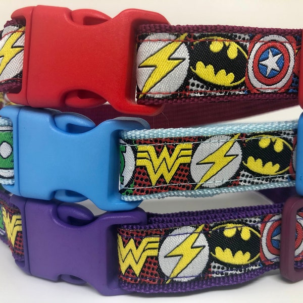 Superhero Dog Collar - Etsy