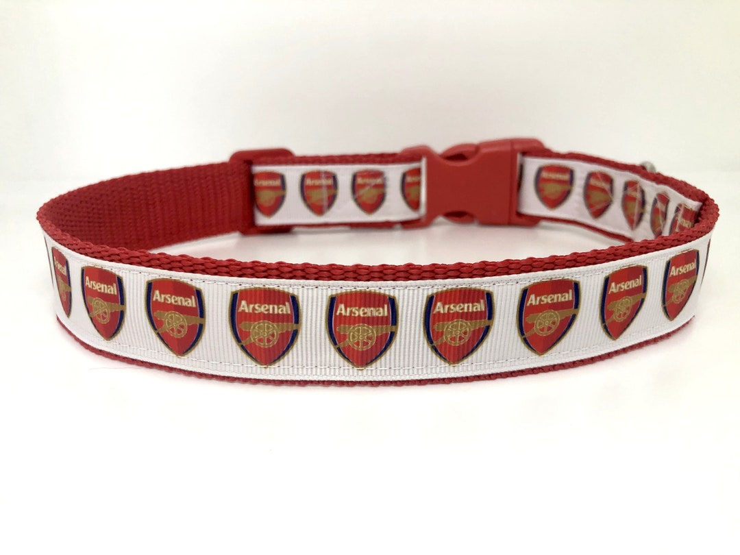 Arsenal (25mm Width) - Small/medium/large - Handmade Dog Collar - Etsy