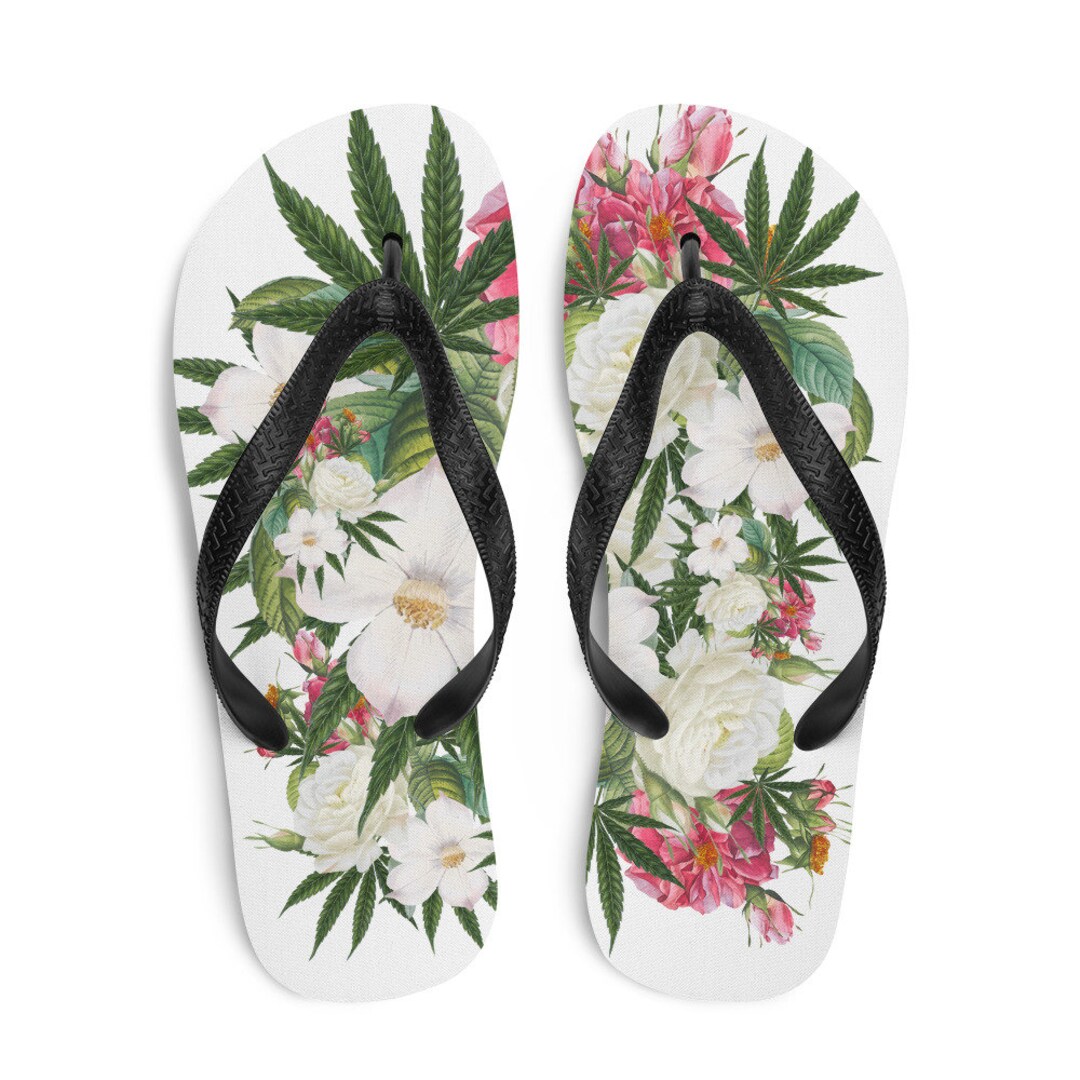 Flip Flops, Stoner Gift for Him, Cannabis Gift for Her, Marijuana ...