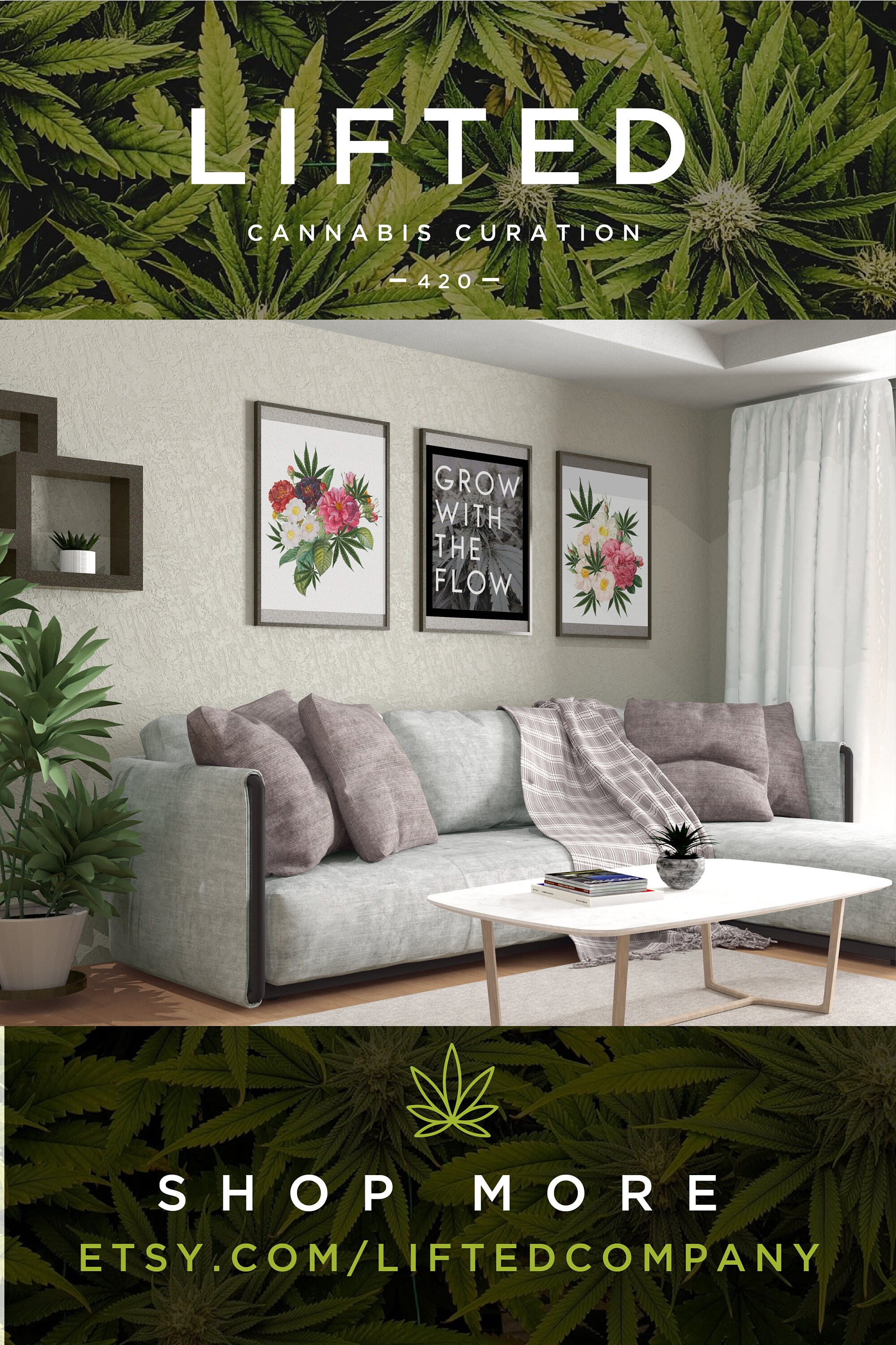 Marijuana Decor, Weed Poster, Stoner Wall Art, Cannabis Wall Art ...