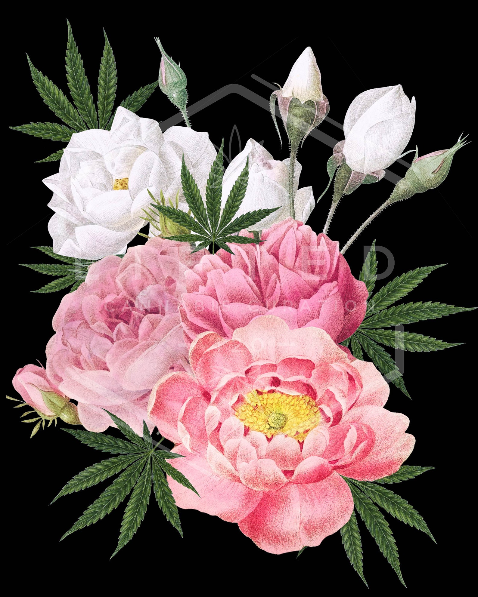 Cannabis Art Print, Cannabis Wall Art, Stoner Girl, Gifts for Her ...