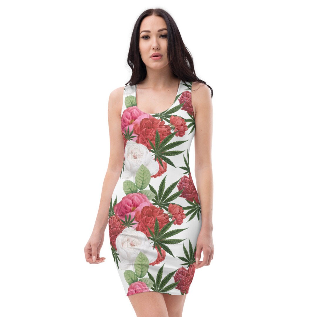 Cannabis Dress, Marijuana Dress, Clothing for Stoner Mom, Weed Outfit, 420 Gift, Stoner Girl ...