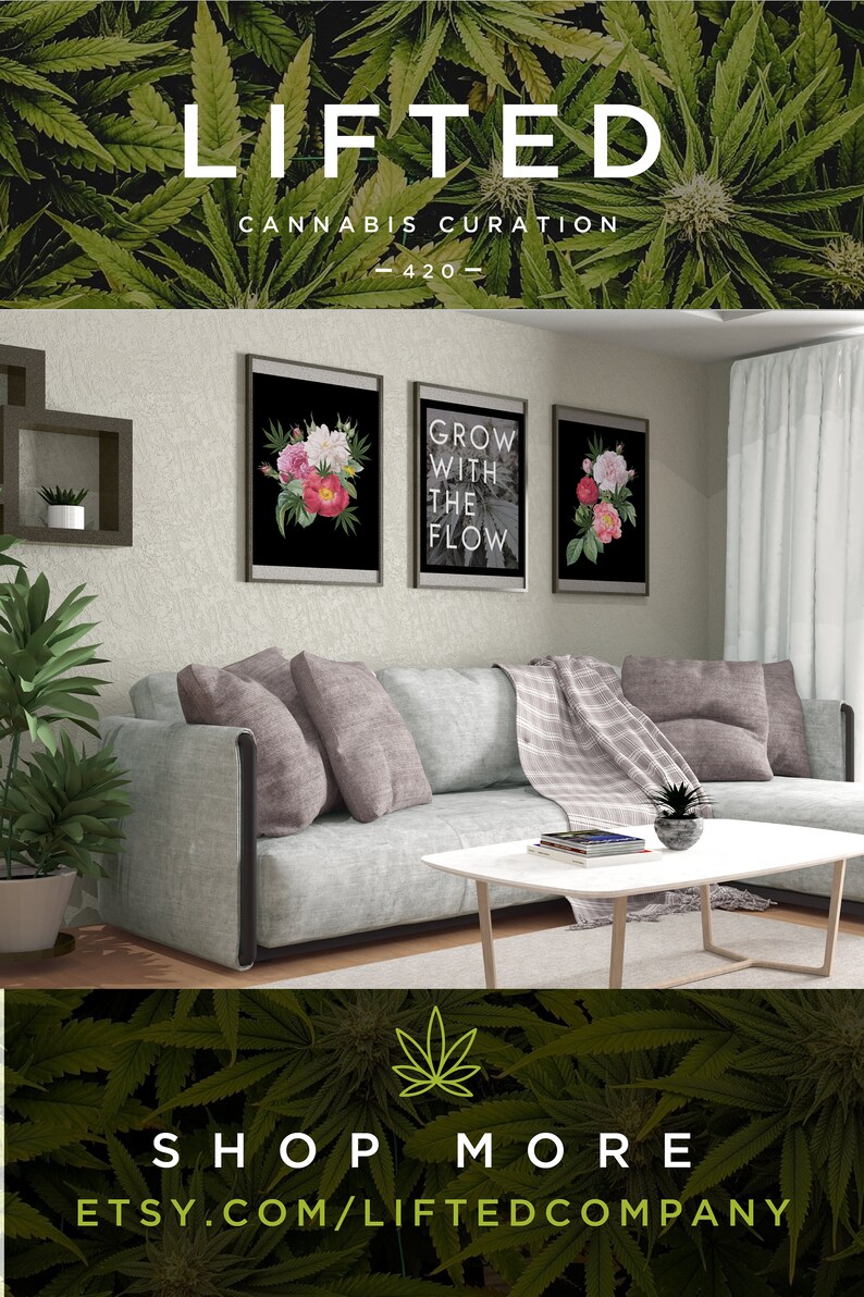 Stoner Wall Art Botanical Fine Art Floral Living Room Decor - Etsy