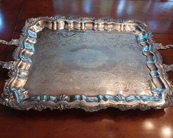 Silver Butler Tray - Etsy