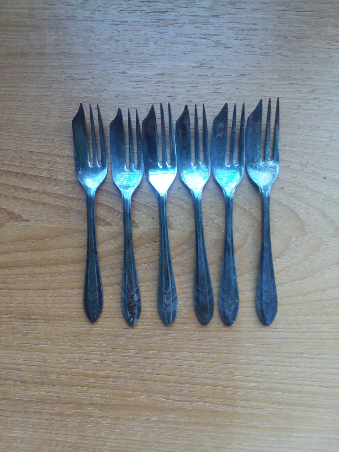 Antique Pastry/seafood/hor's D Oeuvres, Appetizer Forks, in Original ...