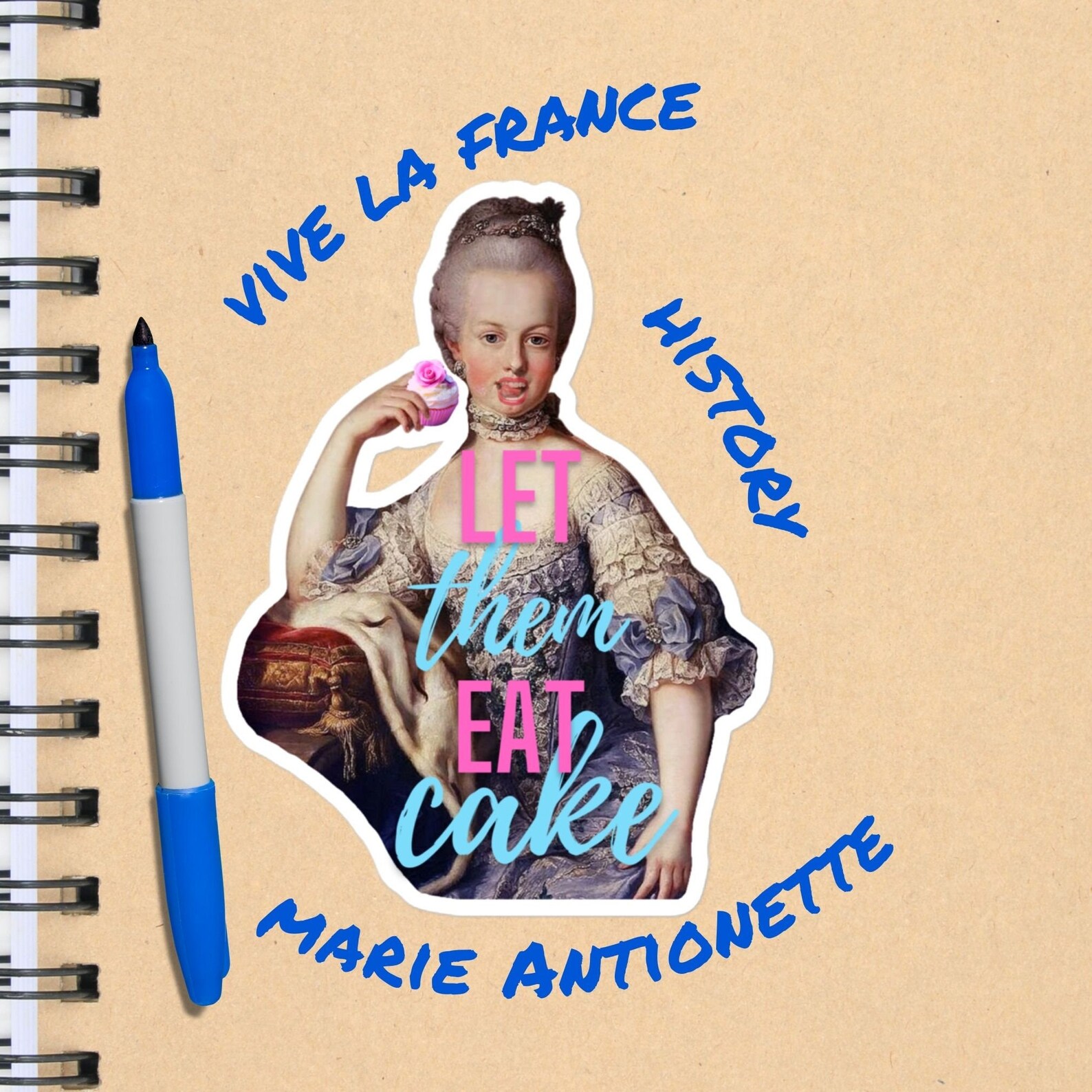 French History Sticker Marie Antoinette History Sticker Let - Etsy
