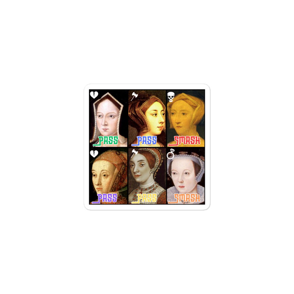 Funny History Themed Sticker Sheet Henry 8 Sticker Sheet - Etsy