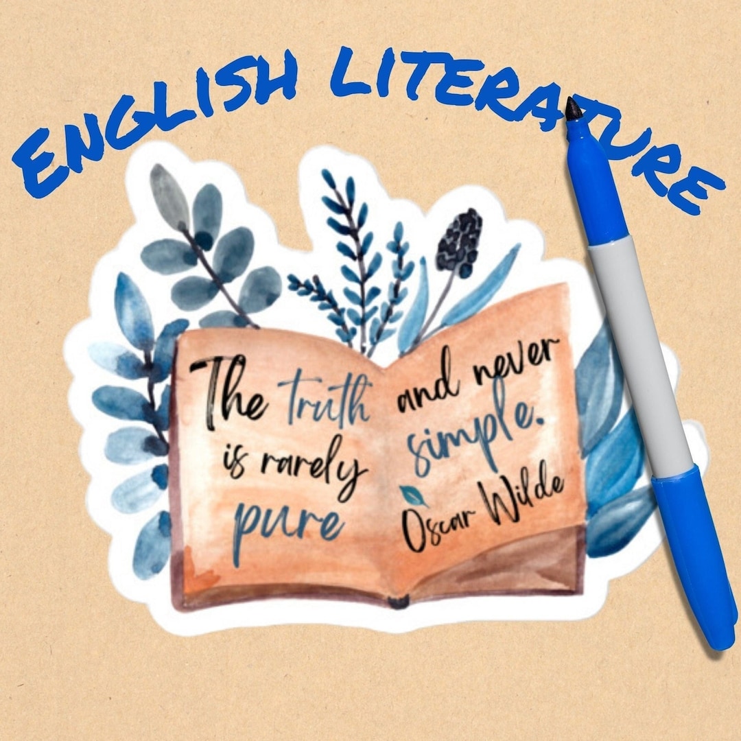 Aesthetic Sticker, Literature Sticker, Oscar Wilde Quote Sticker, Truth ...