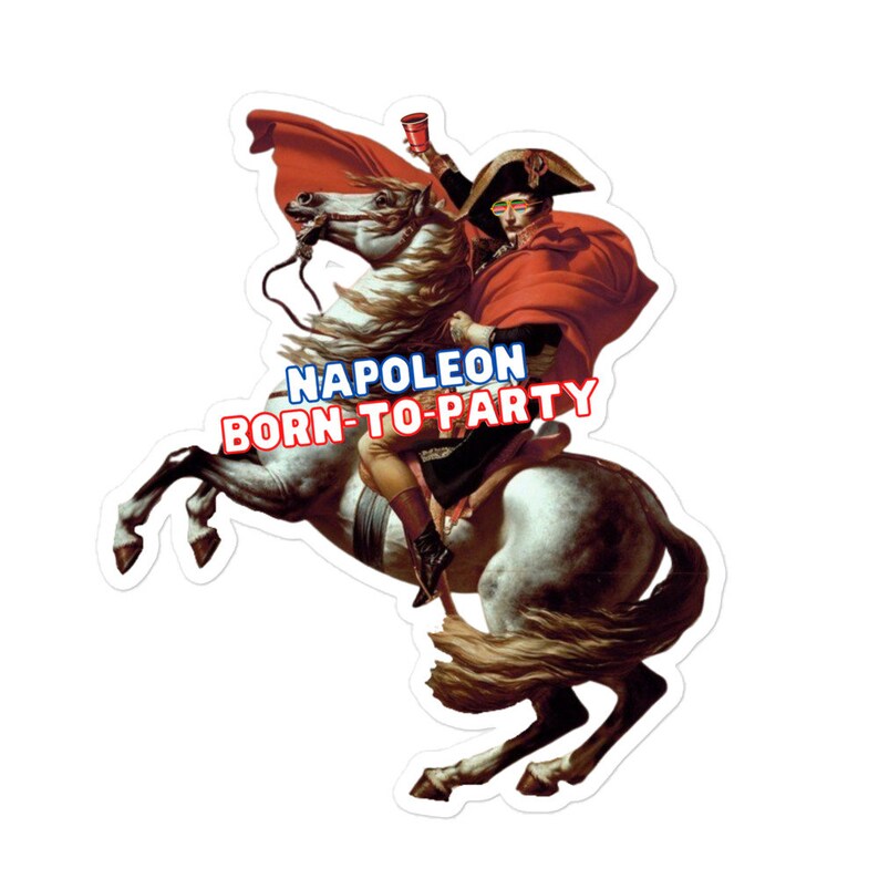 Napoleon History Sticker, Vinyl Sticker Sheet, French History Stickers ...