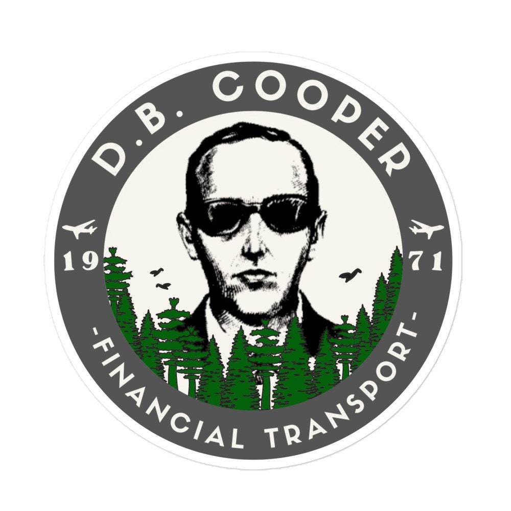 DB Cooper History Joke Sticker for Laptop Water Bottle Journal - Etsy