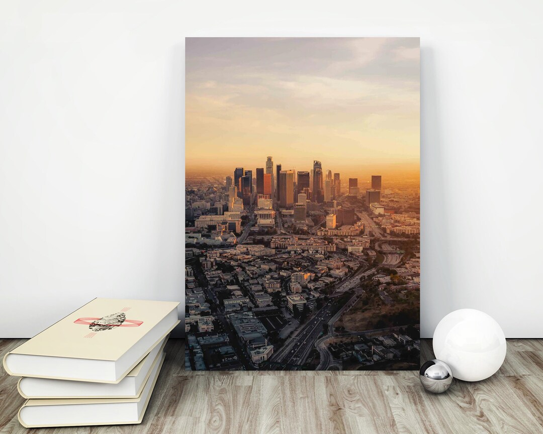 Los Angeles Skyline Photo Print, Luster Finish, California Wall Art - Etsy