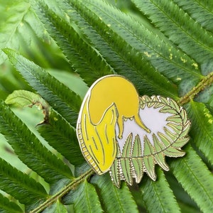 Banana Slug and Fern Hard Enamel Pin | Redwood Forest | Redwood ...