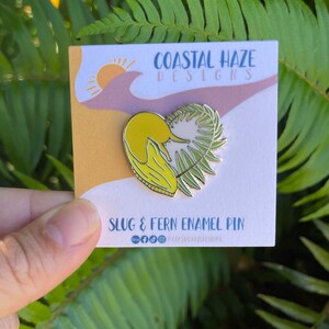 Banana Slug and Fern Hard Enamel Pin | Redwood Forest | Redwood ...